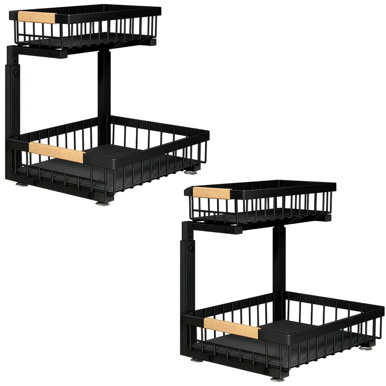 Organizator Multifunctional Elindor® pe 2 Nivele, 2x Sertar Glisant ...