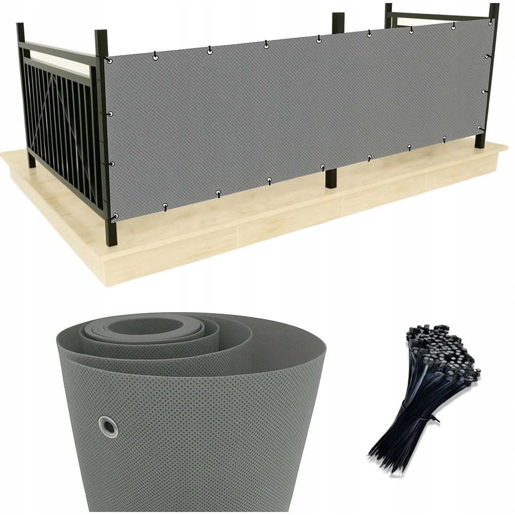 Paravan balcon, ECOBAND, 0,8m x 4m, protectie UV, rezistenta la ...