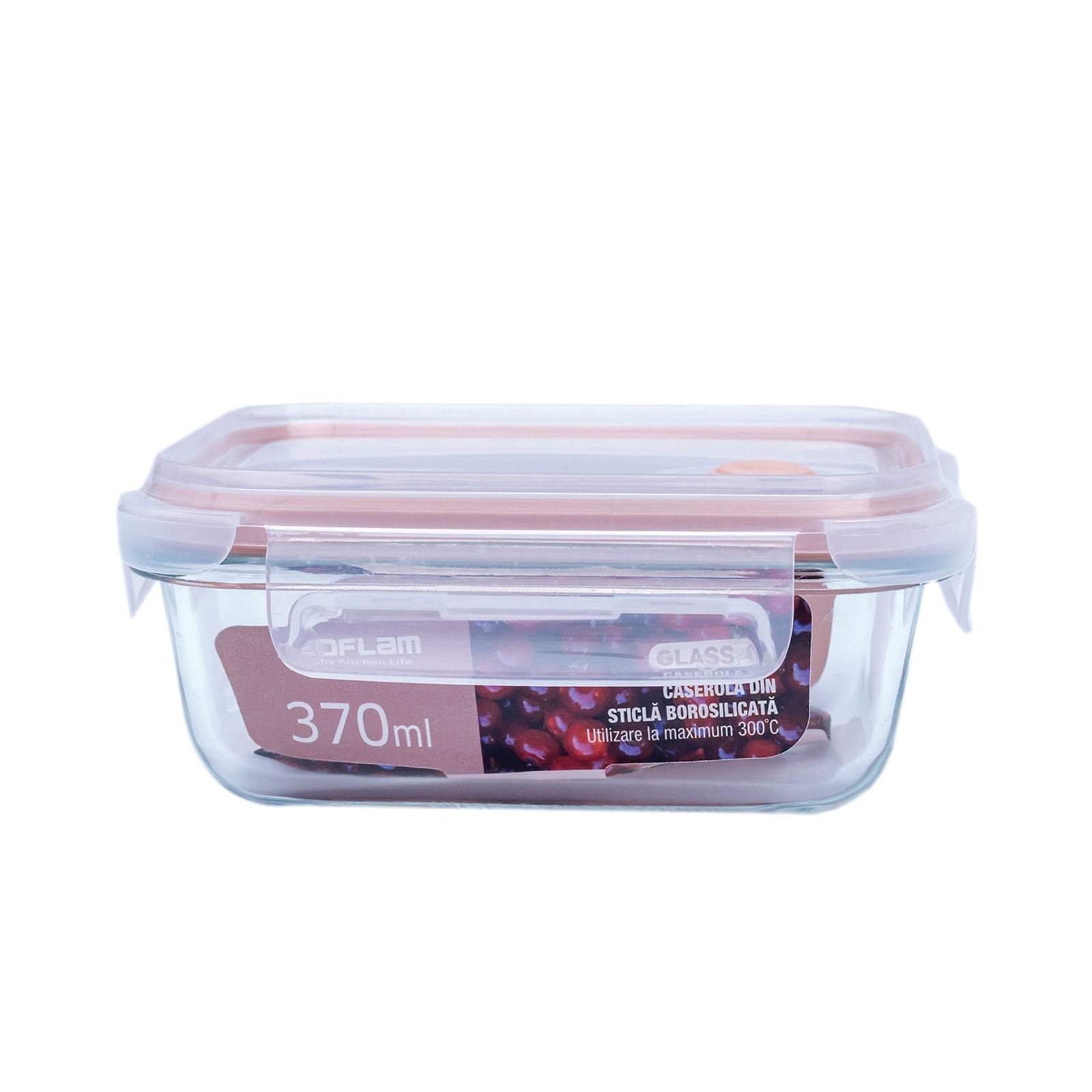 Caserola din sticla Neoflam, 370ml, termorezistenta, borosilicata, cu ...