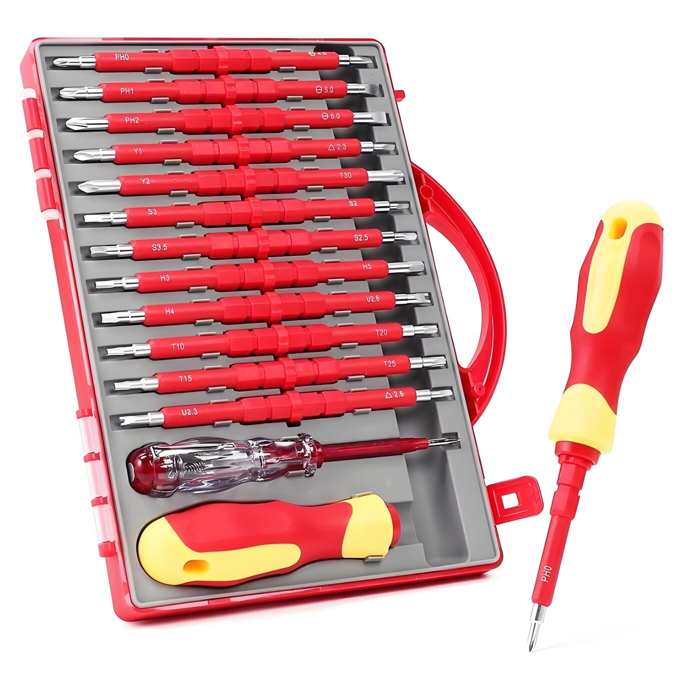 Set de surubelnite electrice profesionale 26-in-1, izolate la 500V ...