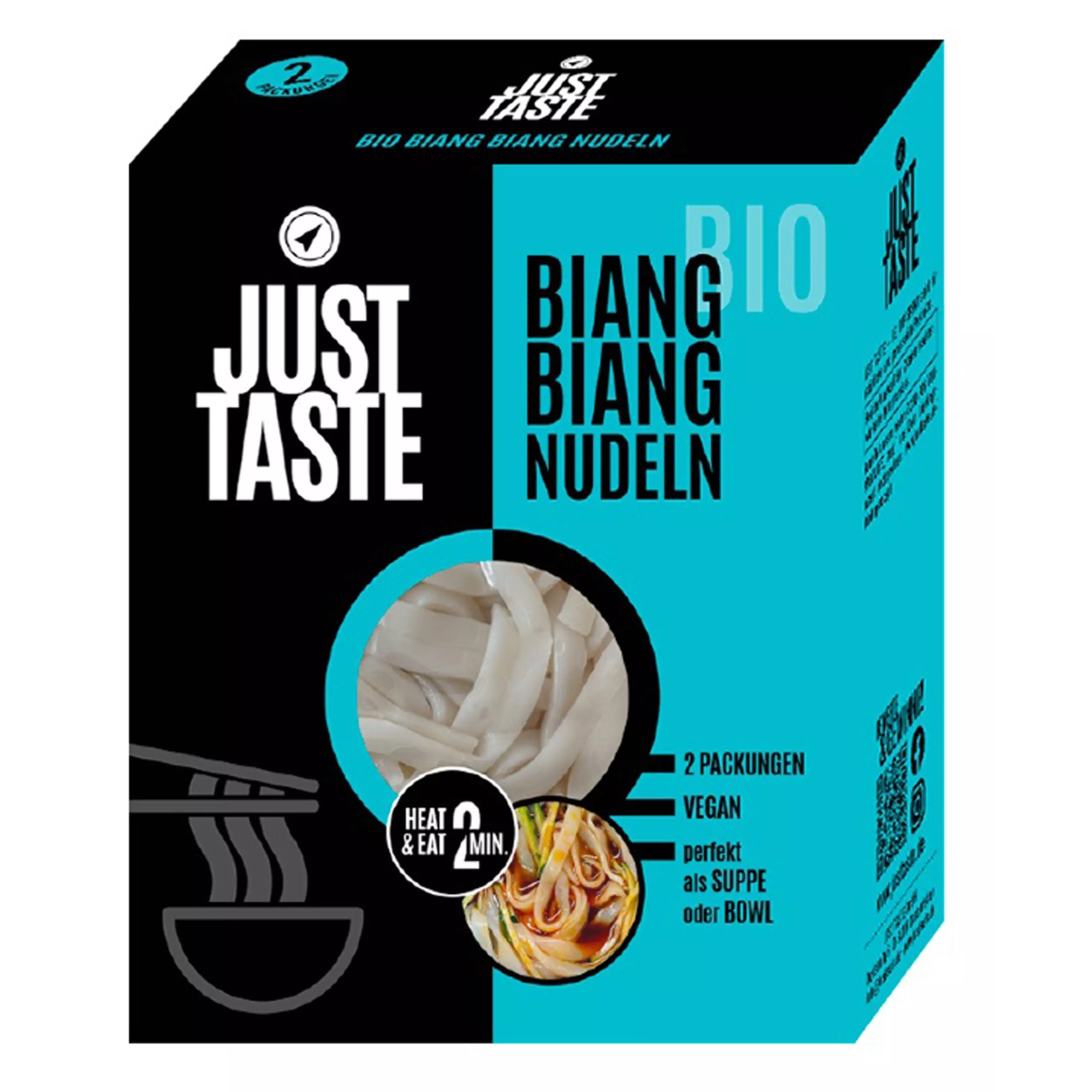 Taitei bio Biang Biang, 2*150g Just Taste - eMAG.ro