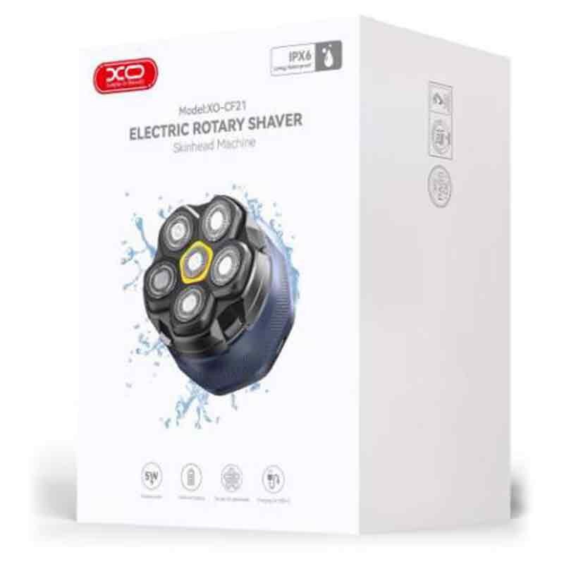 Aparat de barbierit XO (CF21), cu 6 lame rotative, 1400mAh, Waterproof ...