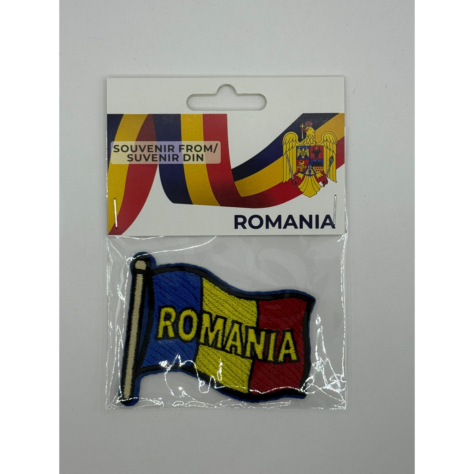 Patch brodat/ Emblema suvenir Romania - model Steag Romania ...