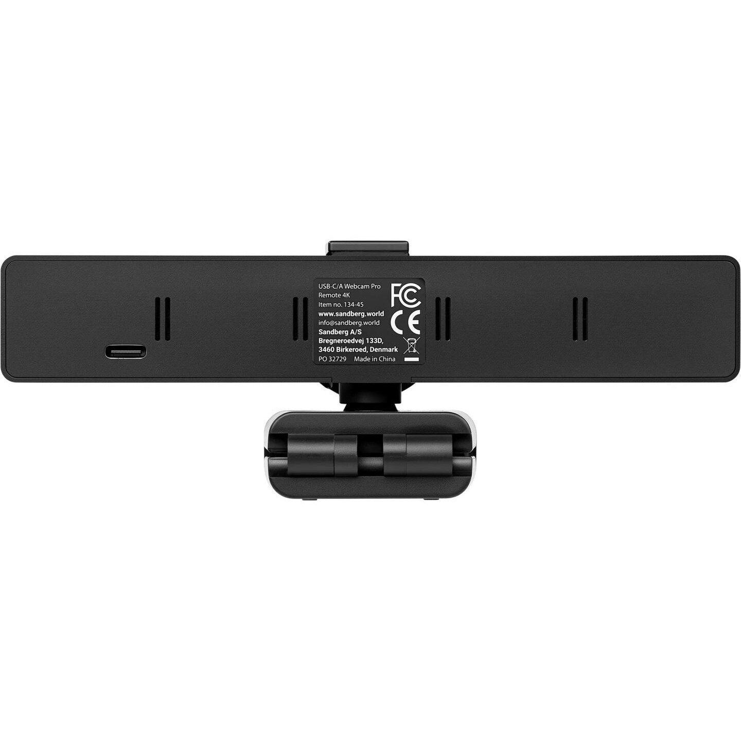 Camera Web Sandberg Pro Remote 4K, neagra, USB-C/A, microfon ...