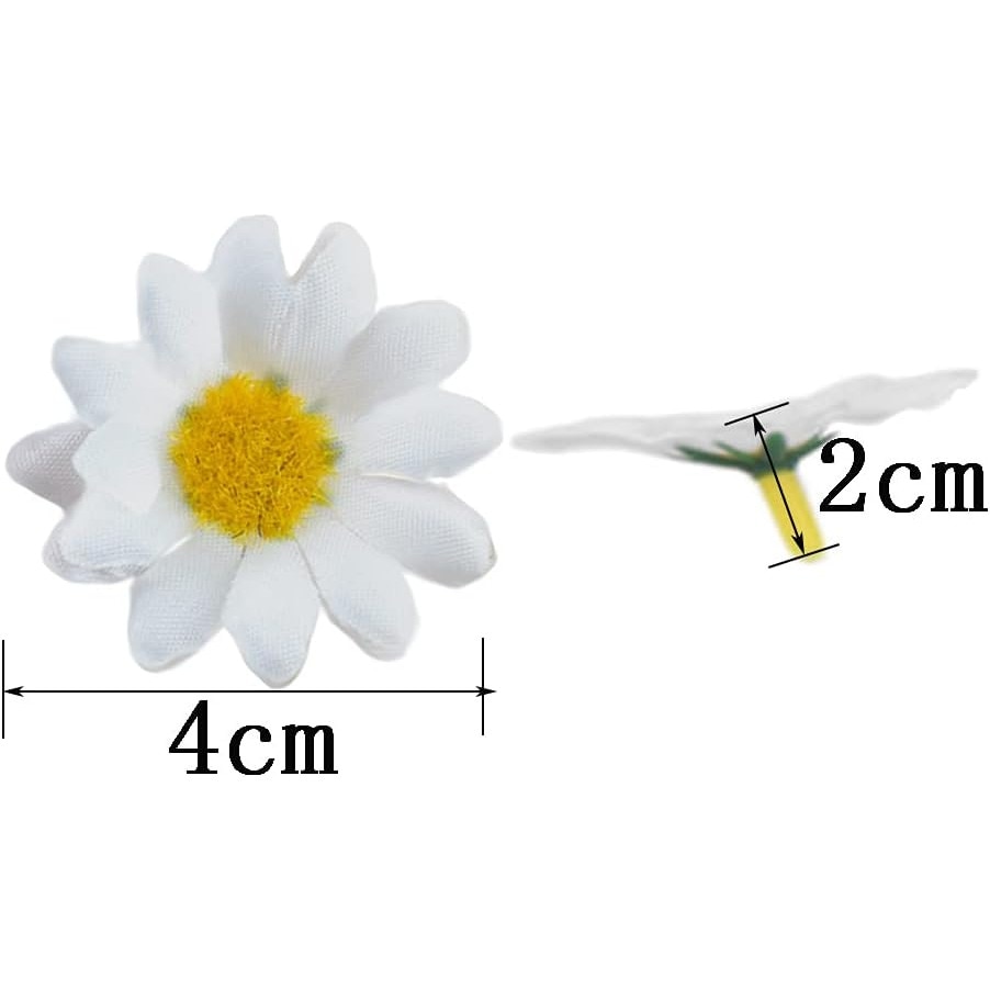 Set 200 Flori Artificiale Margarete Albe, 4x4x2cm - eMAG.ro