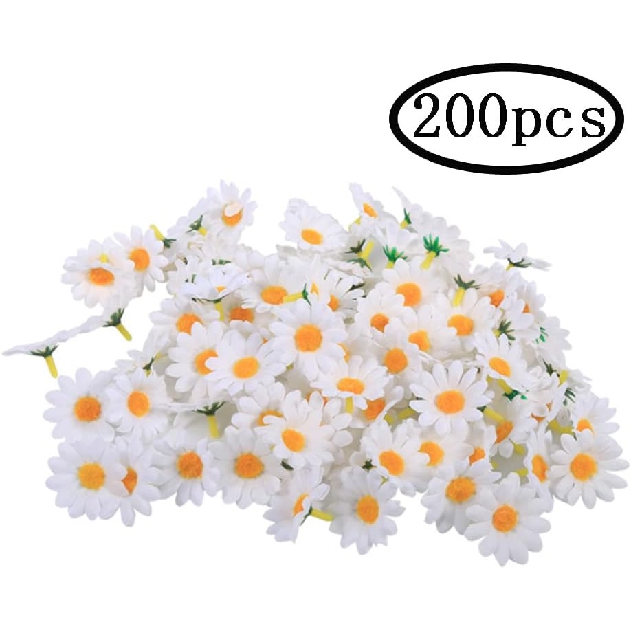Set 200 Flori Artificiale Margarete Albe, 4x4x2cm - eMAG.ro