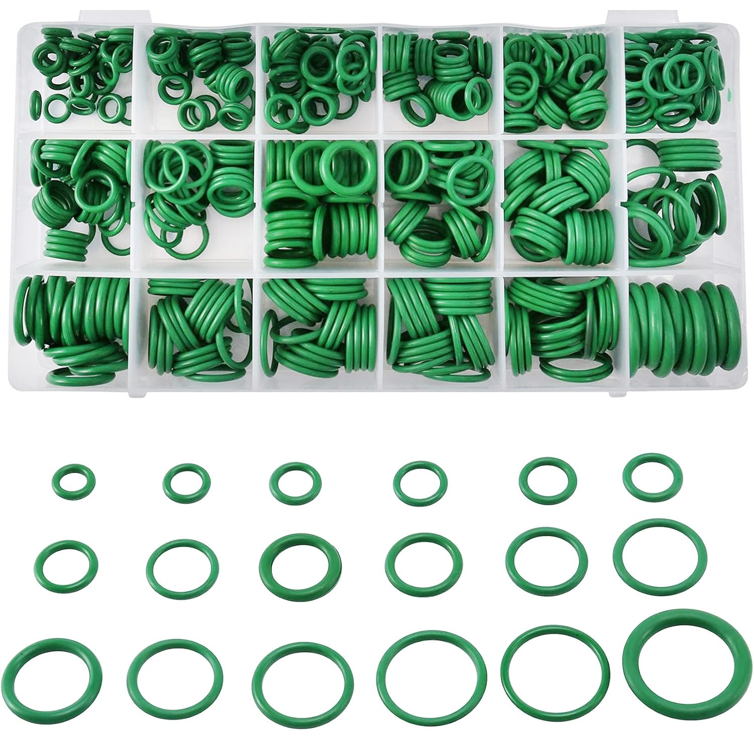Trusa O-ring garnituri, 530 de piese, Verde, pentru etansare - eMAG.ro