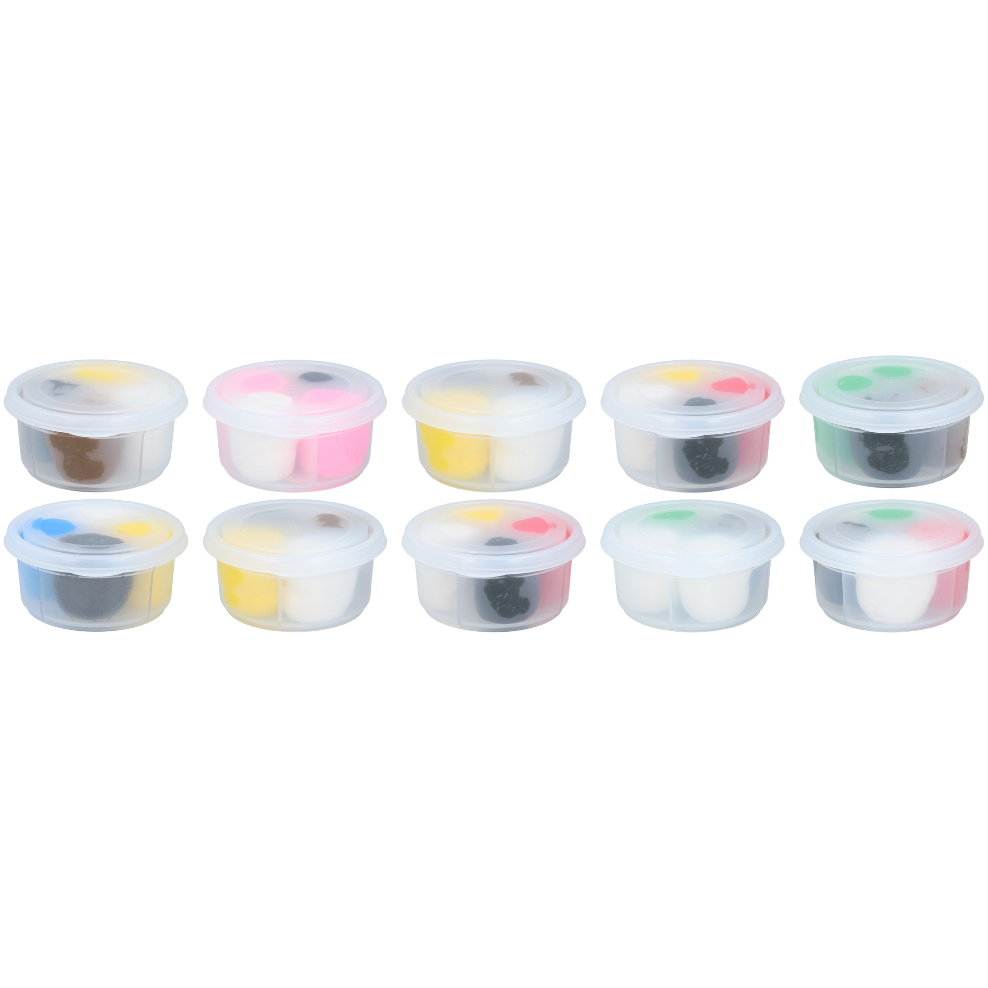 Kit de modelaj cu animale, Plastilina, Model Broasca, 4 culori, 32 g ...