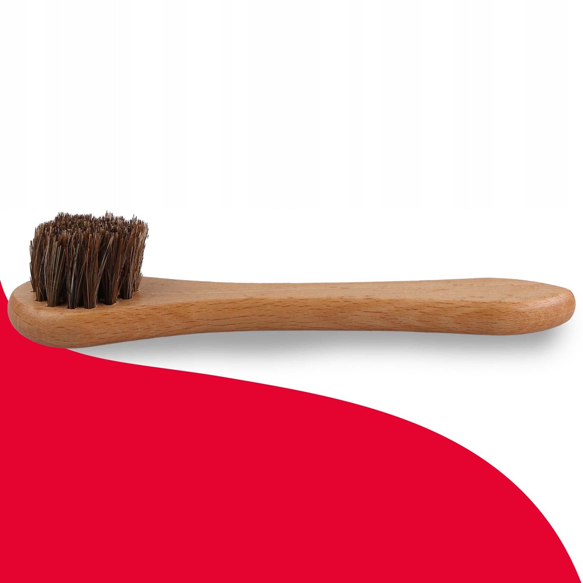 Perie naturala pentru crema de pantofi, Sulpo, maner din lemn de artar ...