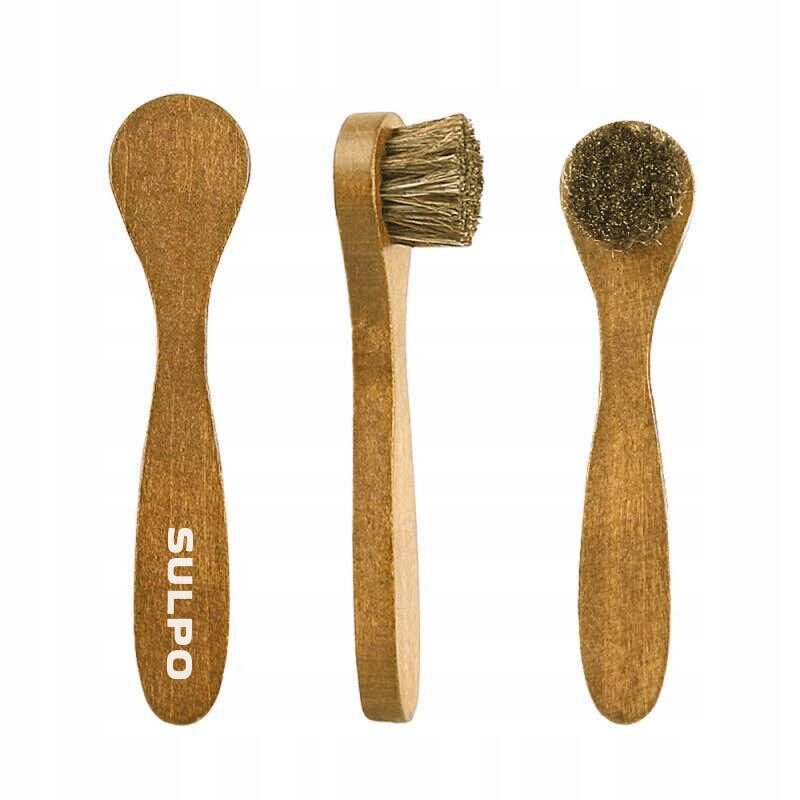 Perie naturala pentru crema de pantofi, Sulpo, maner din lemn de artar ...