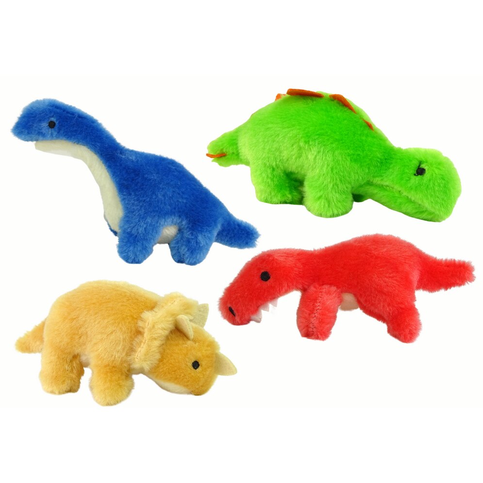 Set Mini Pluszaki Dinozauri, LEAN Toys, 4 modele, multicolor, 16x11x9cm ...