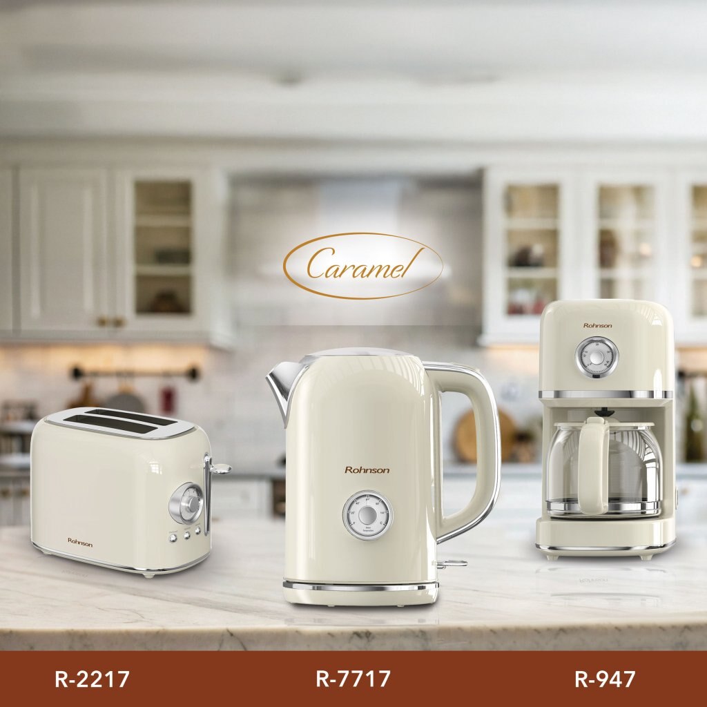 Fierbator electric Rohnson R7717 Caramel, 1850-2200W, 1.7 l, indicator ...