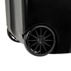 Lada WHAM, cu capac, 100L, negru, cu roti - eMAG.ro