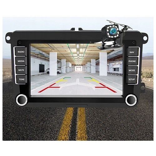 Rádió navigáció Android 13 2 DIN 7", Bluetooth, 2xUSB, 64GB, Volkswagen ...