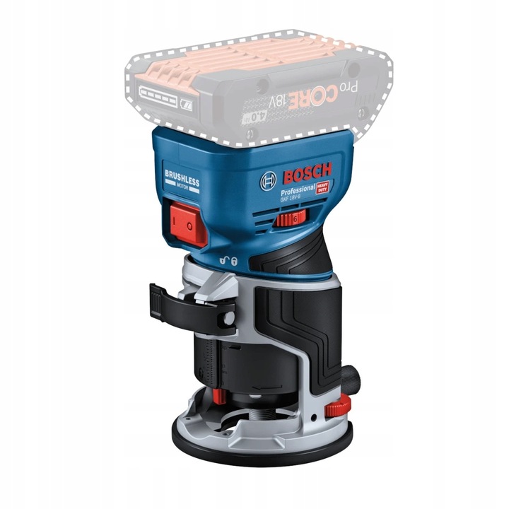 Masina de frezat, Bosch, GKF 18V-8, 92mm x 168mm, 1,1kg - eMAG.ro