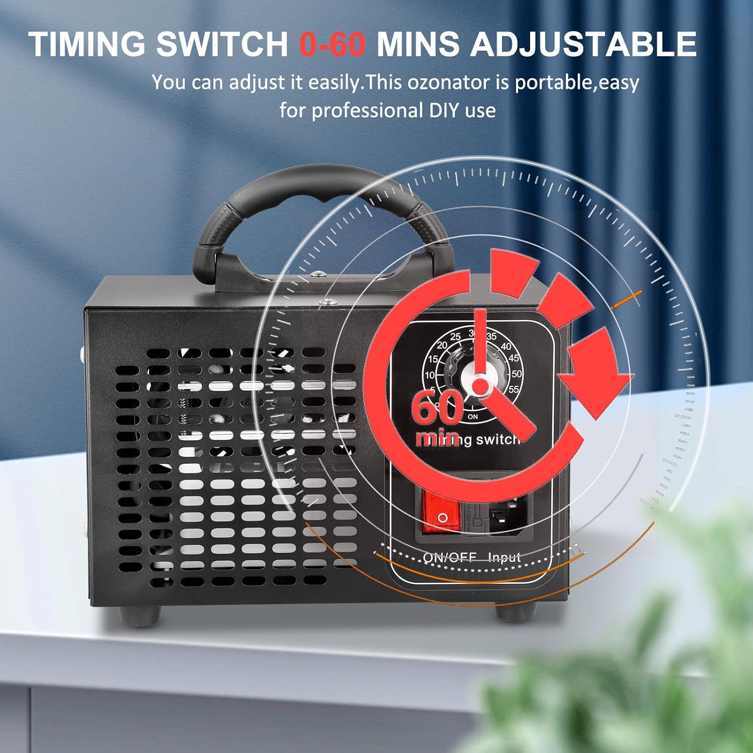 Generator de ozon, Purificator De Aer, Bedee®, 60.000 mg/h, timer 5 ...