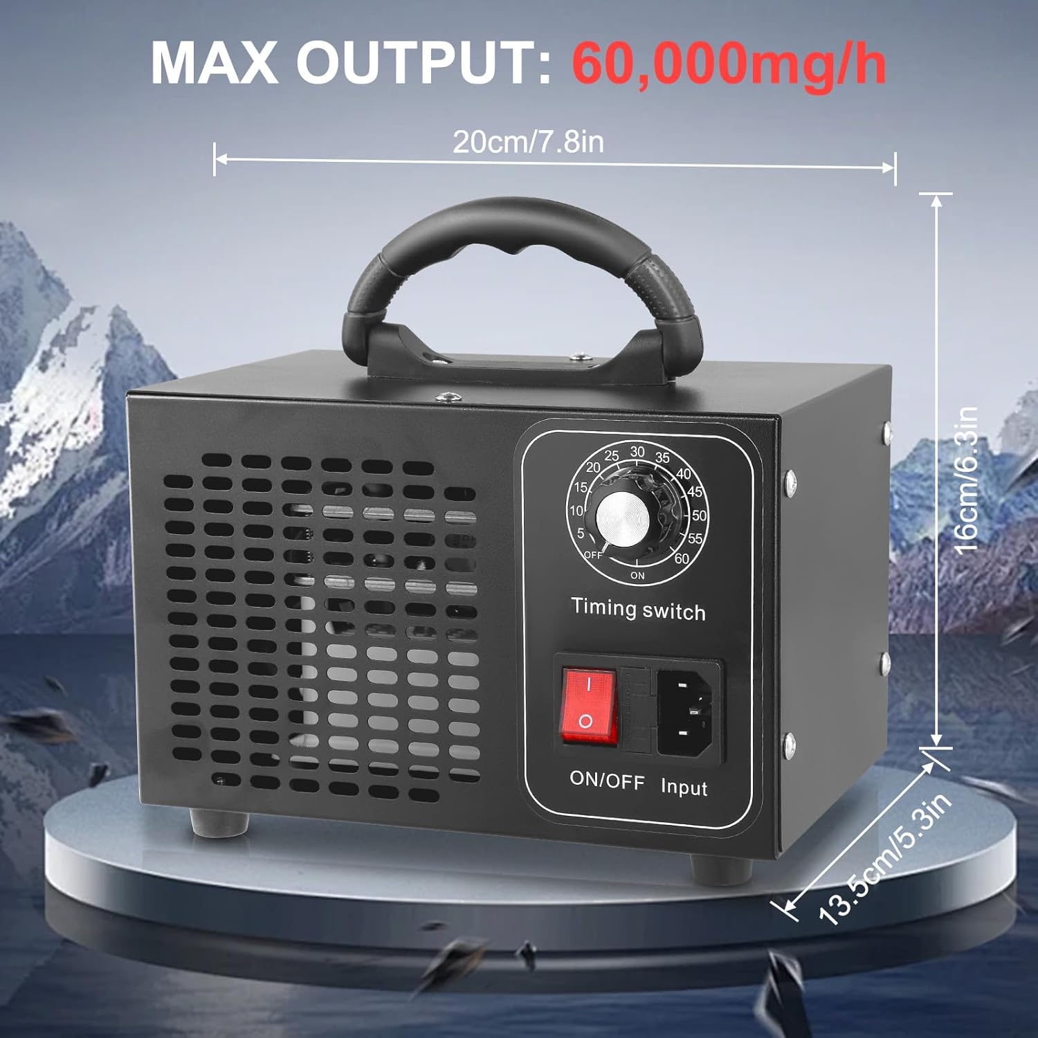 Generator de ozon, Purificator De Aer, Bedee®, 60.000 mg/h, timer 5 ...