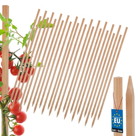 Stalpi din lemn pentru legume, KOTARBAU, 80cm, set 25 buc, natural ...