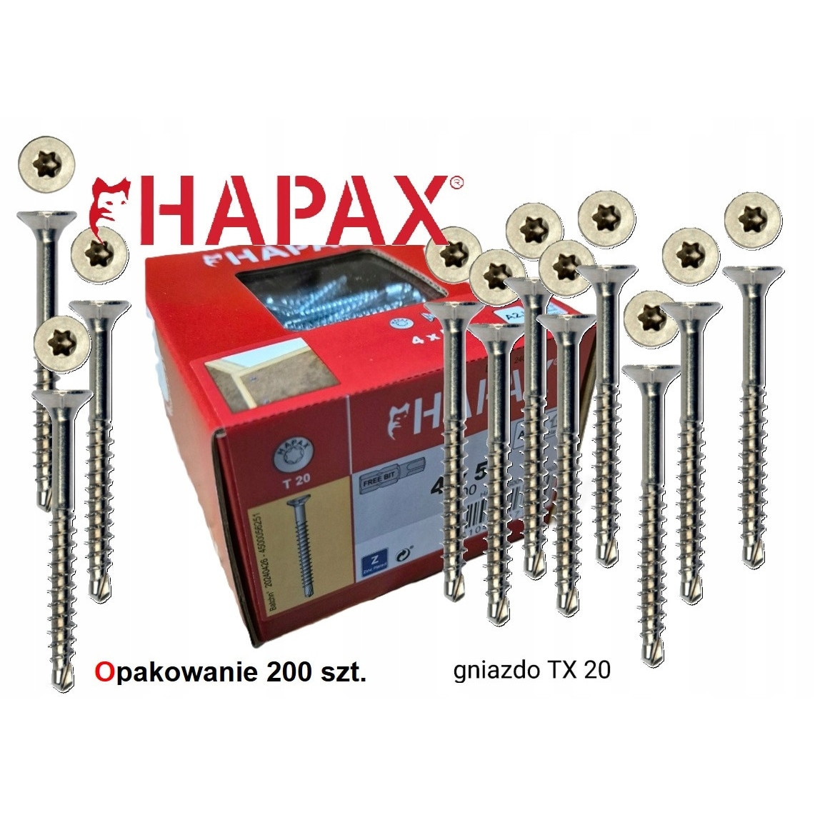 Suruburi autofiletante PGB 4x70 mm, set 200 bucati, pentru lemn si MDF ...