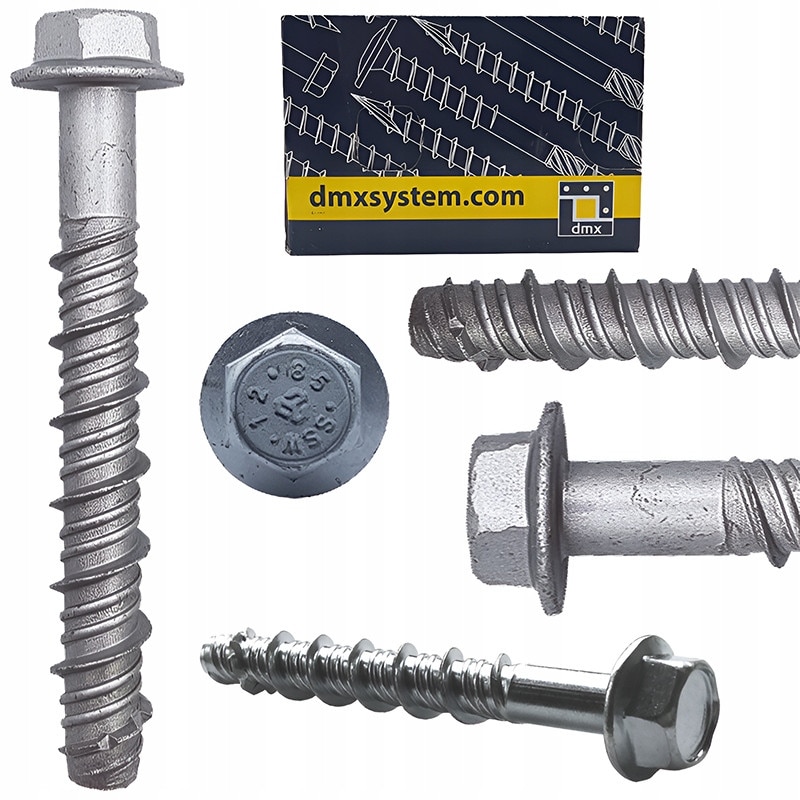 Suruburi pentru beton, Domax, 10,5x90mm, set 50 bucati, zincat - eMAG.ro