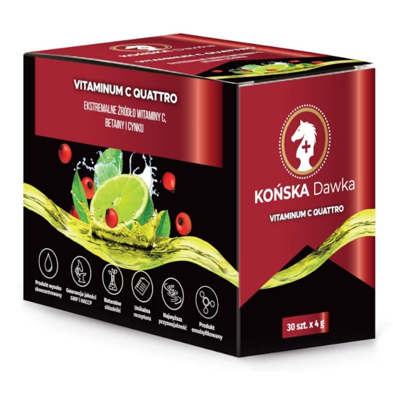 Supliment nutritiv pentru cai, Końska Dawka, Vitamina C Quattro, 30 ...