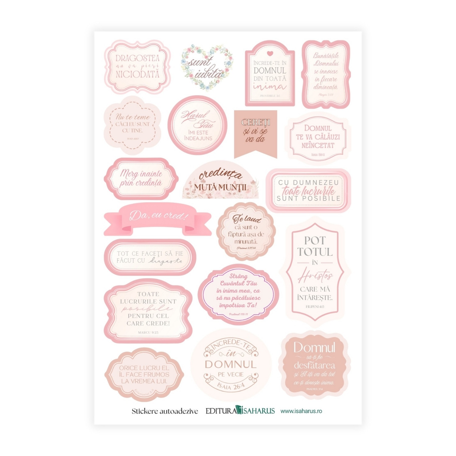 Stickere cu versete biblice, ideale pentru jurnal sau Biblie - eMAG.ro