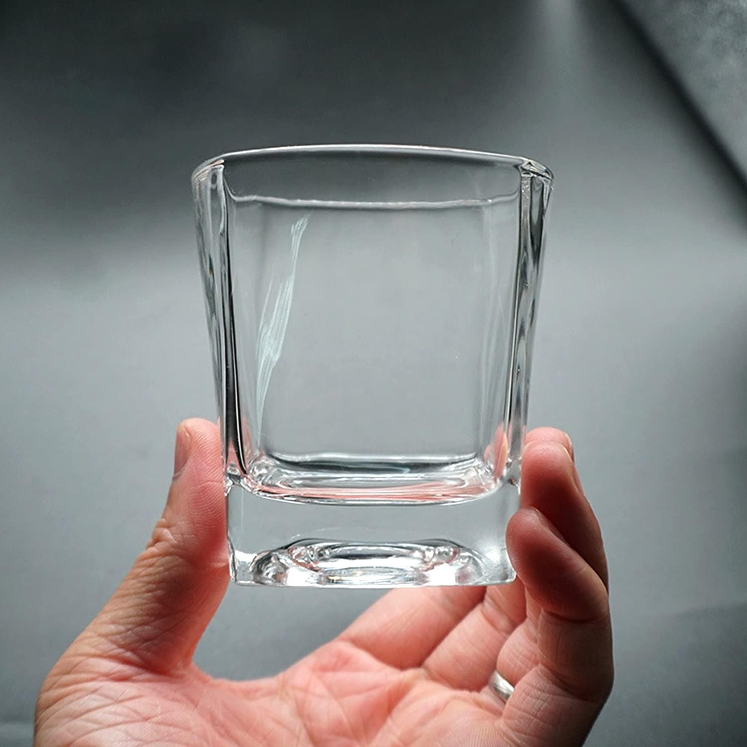 Set 6 pahare ，Omelivon®， Patrat scurt, pentru apa, suc, mixuri de cafea ...