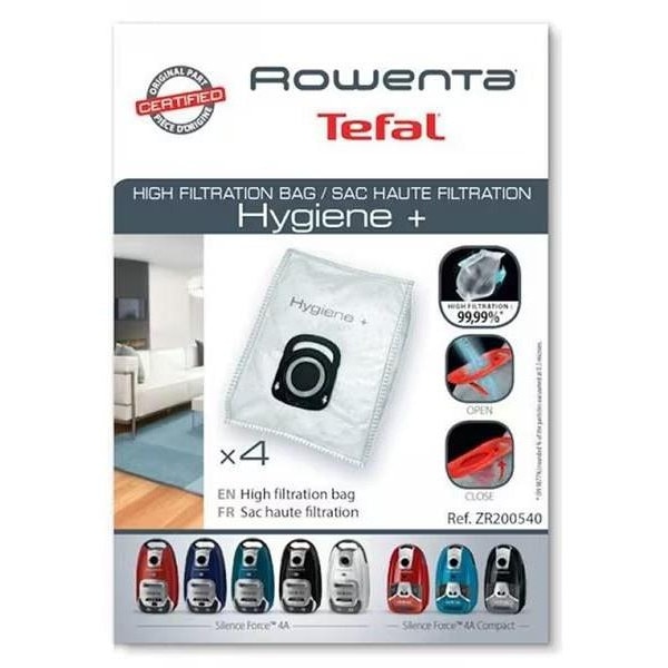 Set 4 saci aspirator Rowenta Hygiene+ ZR200520 pentru Silence Force 4A ...