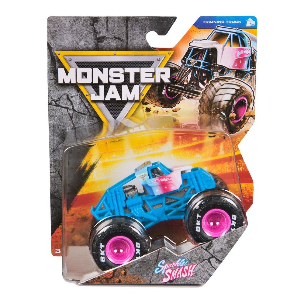 Fém autó Monster Jam Sparkle Smash, 1:64 méretarány - eMAG.hu
