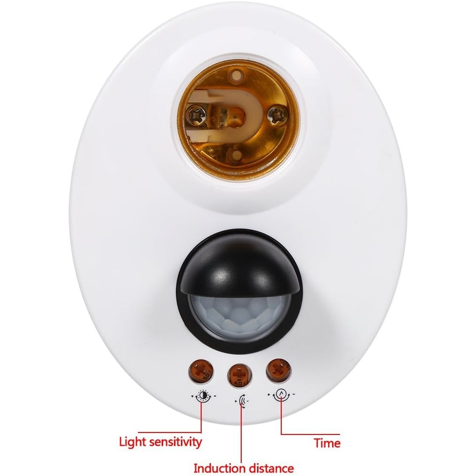 E27 foglalat automatikus infravörös érzékelővel, energiatakarékos ...