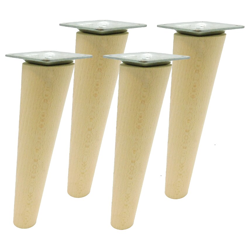 Picioare pentru mobilier din lemn, inclinate, 18 cm, netratate ...