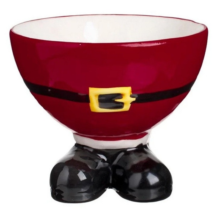 Bol Ceramic AB HOMES 270ml, Model Pantaloni Mos Craciun, Ideal pentru ...