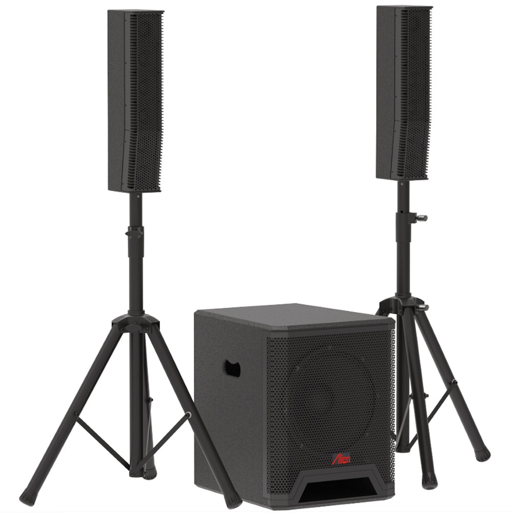Sistem 2.1 profesional boxe cu subwoofer Alien Q12A 700W RMS - eMAG.ro