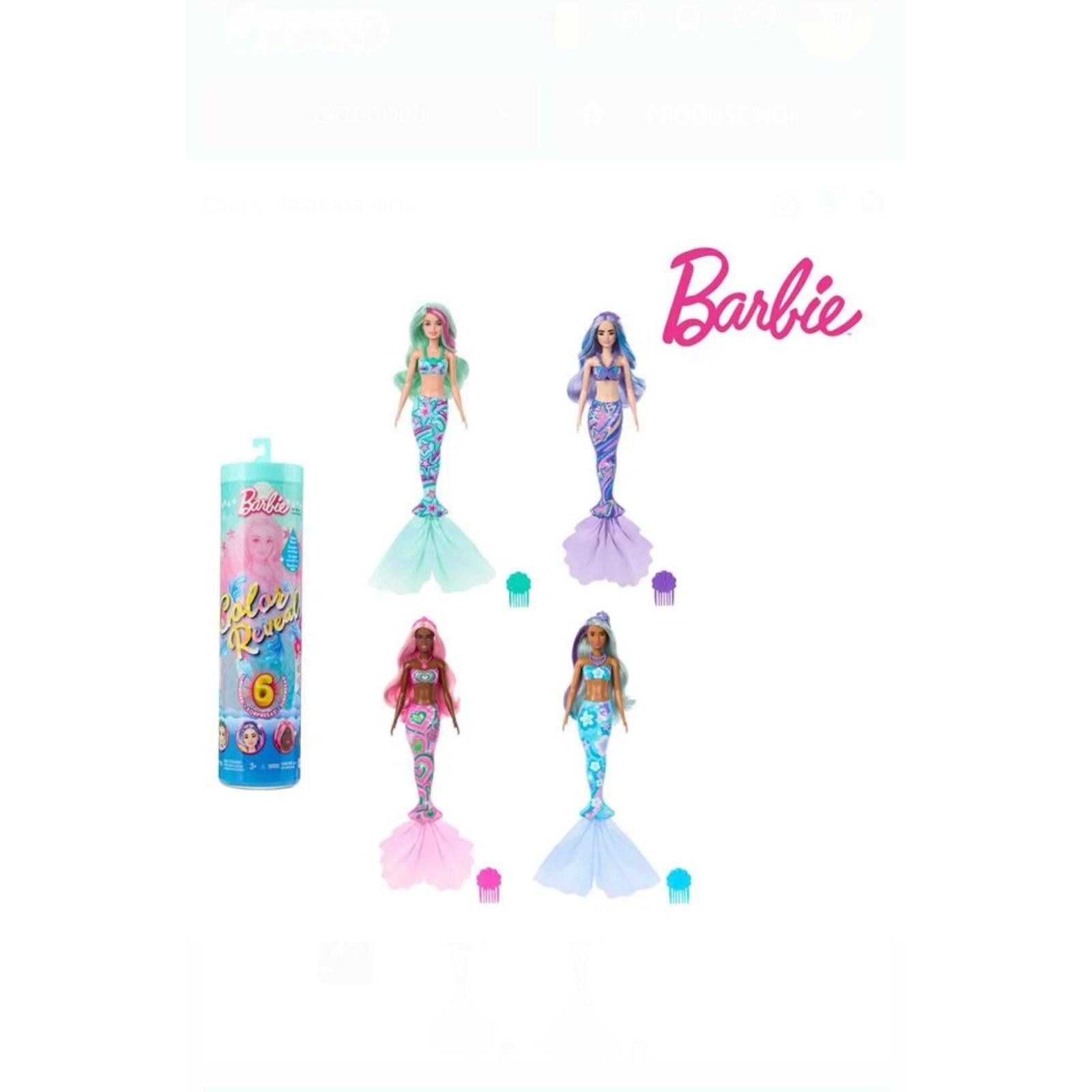 Barbie Color Reveal Papusa Sirena - Mattel - eMAG.ro