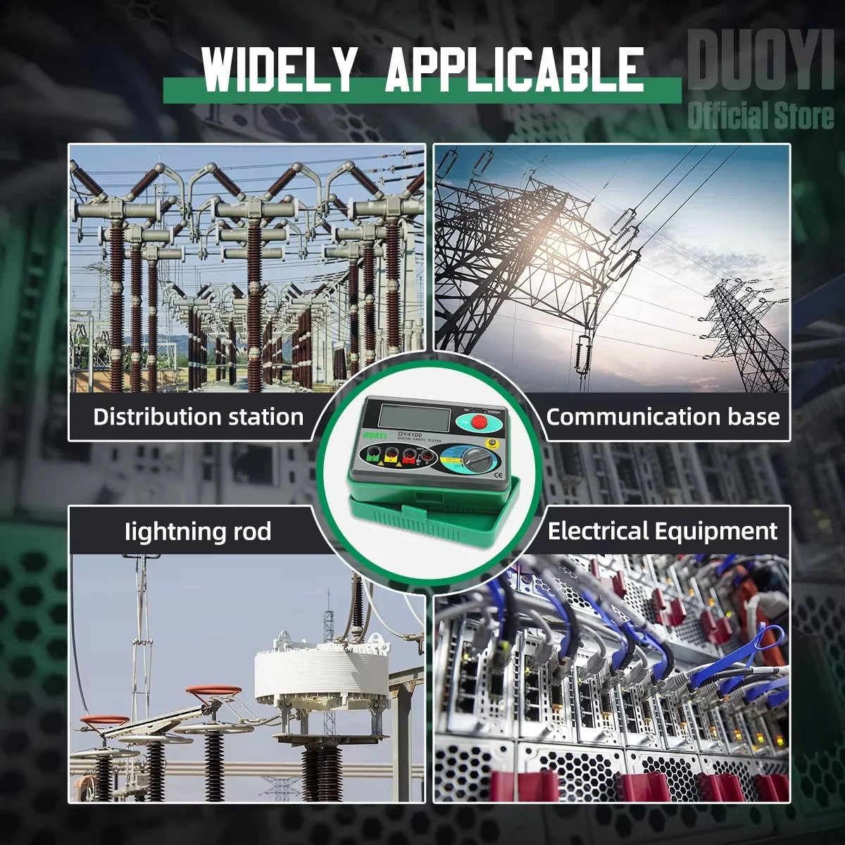 Aparat de masura a rezistentei la pamant, 0-2000 Ohm, 0-30V, display ...