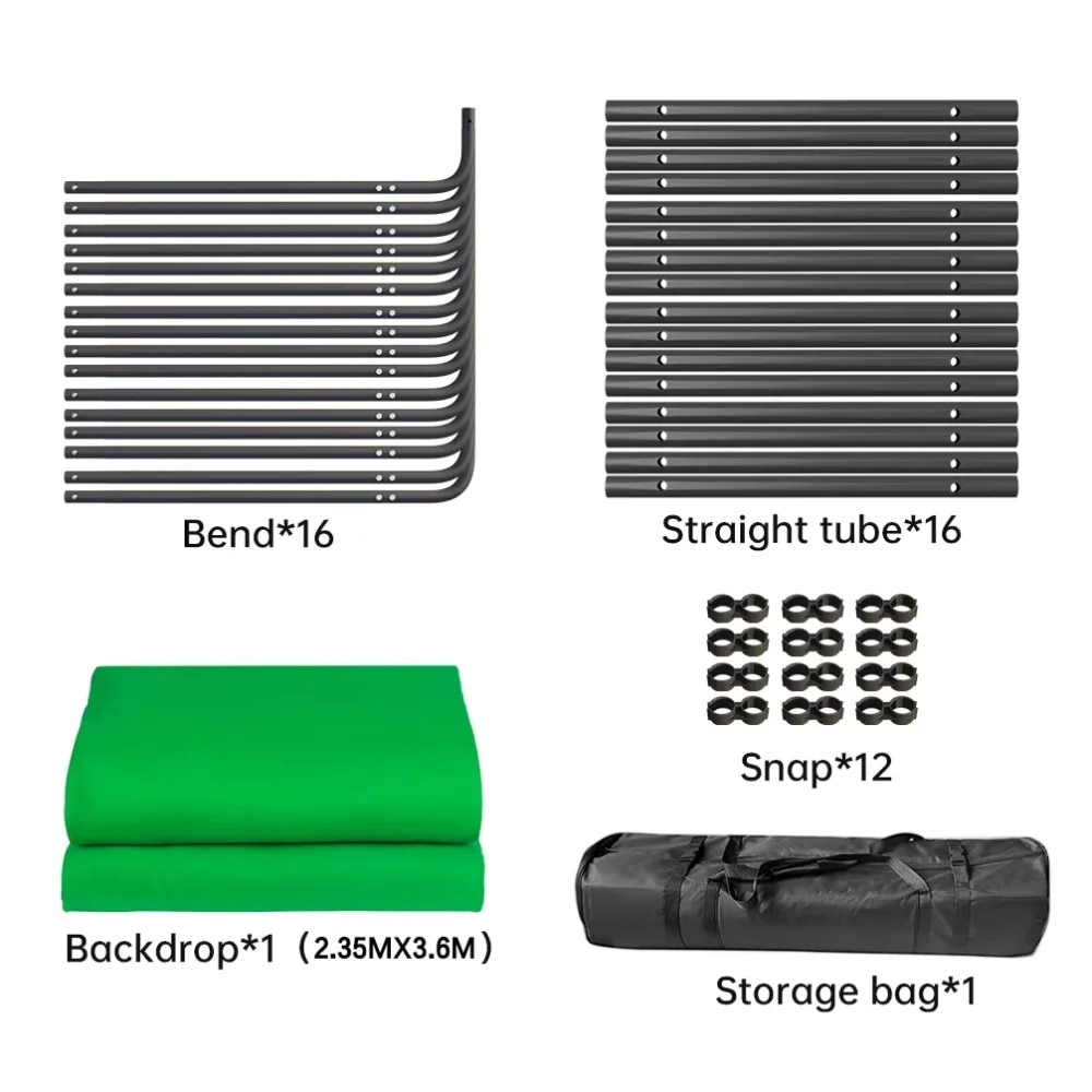 Fundal foto, 2.4x3M, verde, set - eMAG.ro