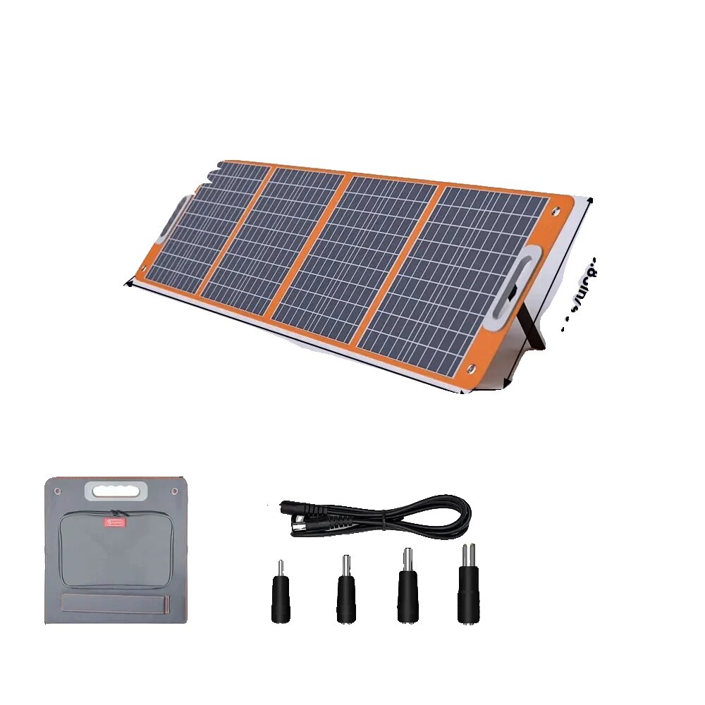 Panou solar pliabil, 4 panouri, 60W, multiple optiuni de incarcare, 18V ...