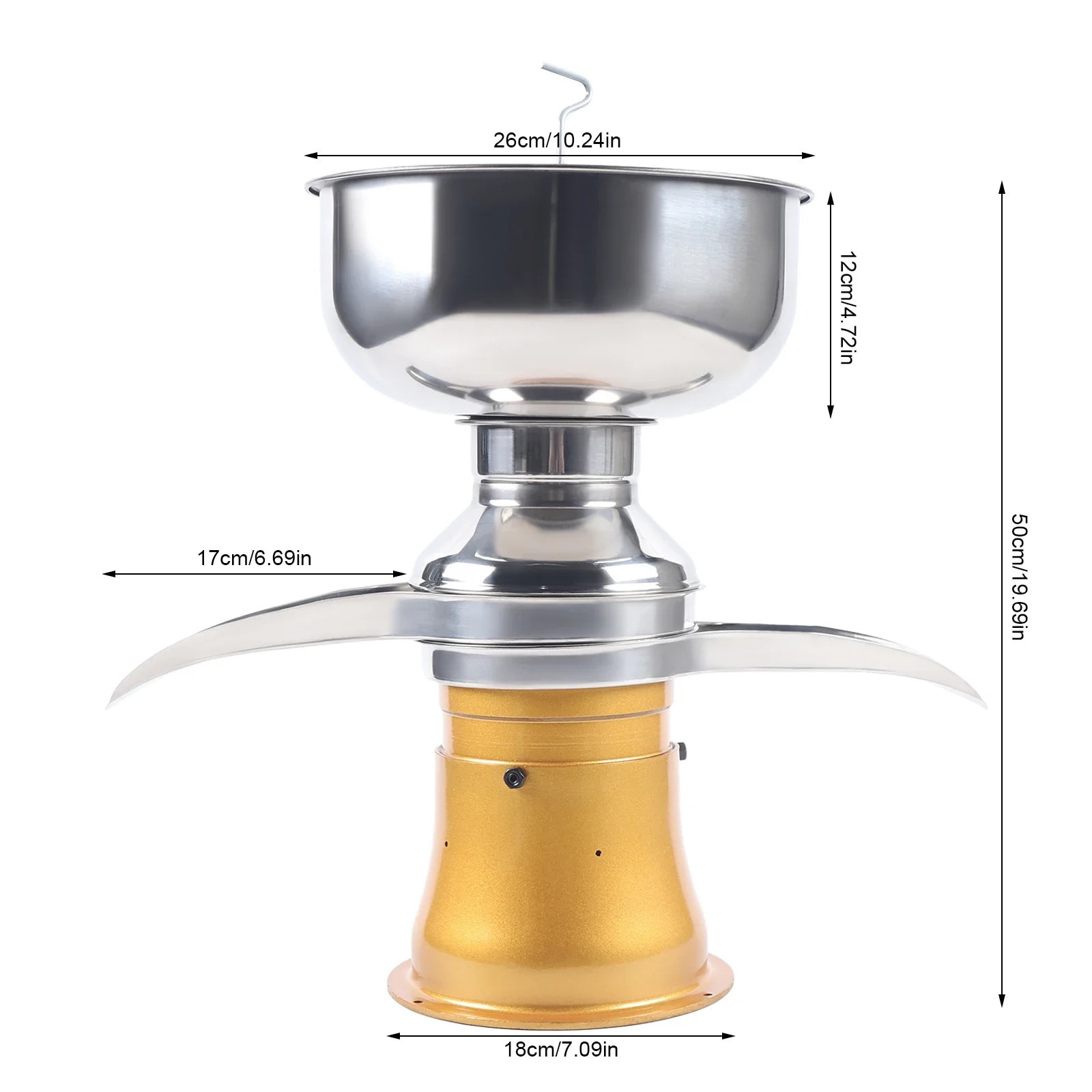 Separator electric de lapte si smantana, Centrifuga de lapte, Bol 5 l ...
