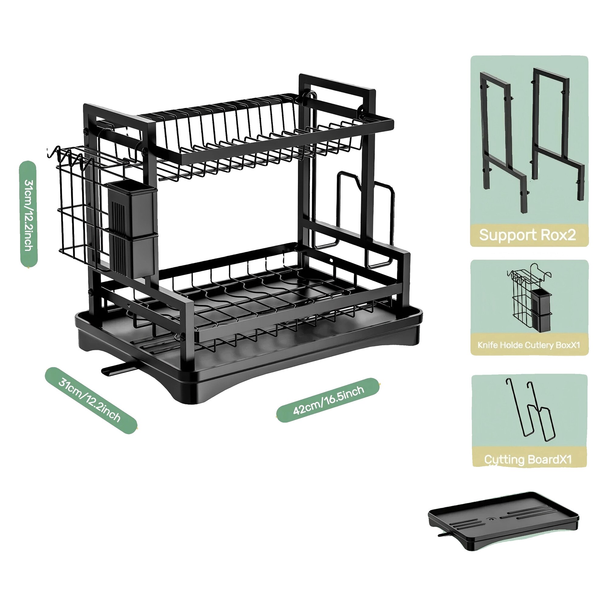 Scurgator vase, tip C, design compact, din otel carbon, 42x30x29cm ...