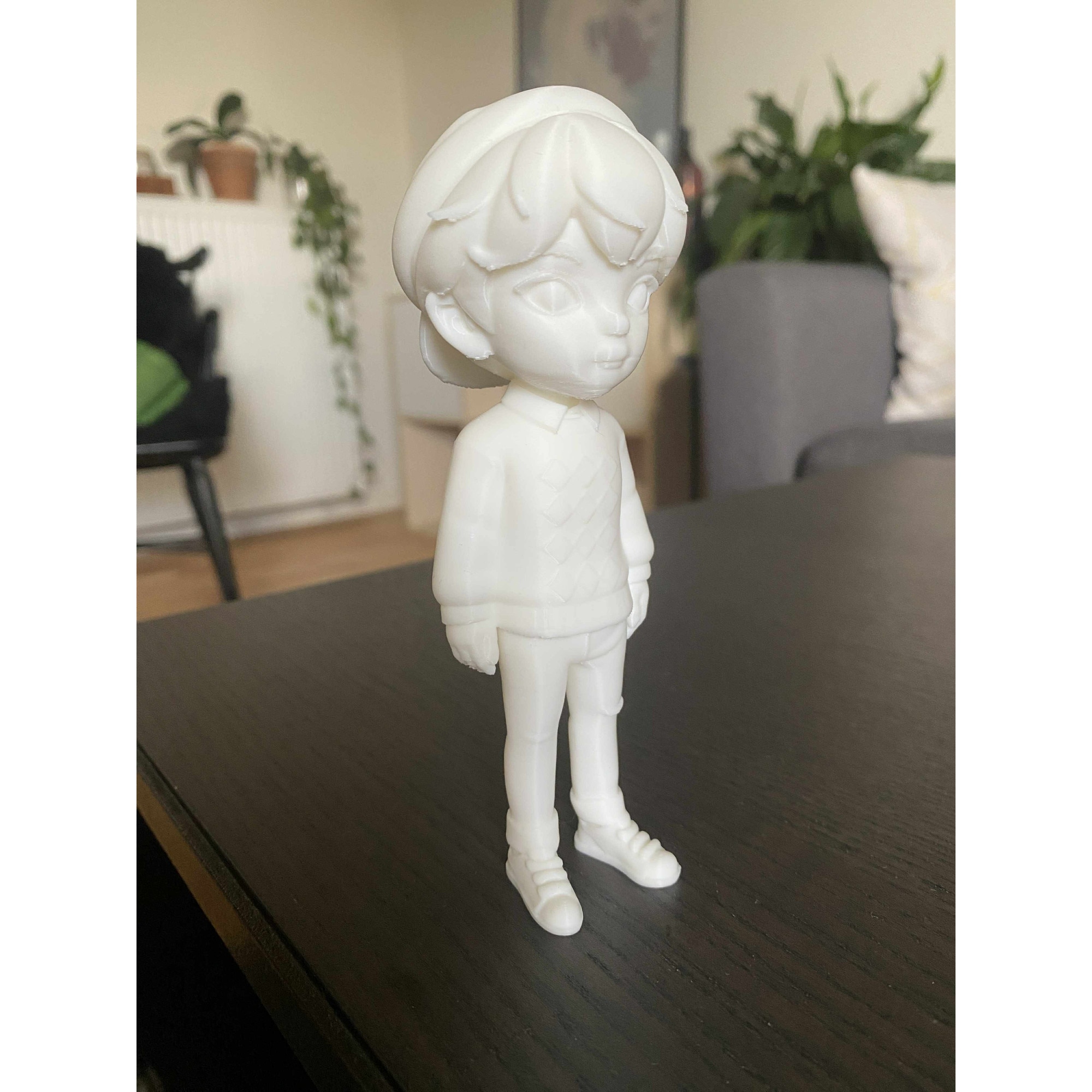 K-Pop Démonvadászok Baby Saja Chibi Stílus Figura – Alap festéshez és ...