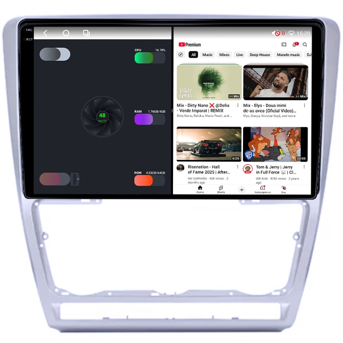 Navigatie dedicata Skoda Octavia 2 2004-2013, Facelift 2009-2013, 4GB ...