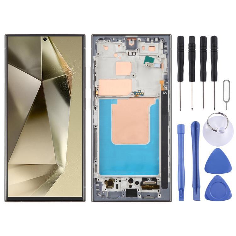 Екран за мобилен телефон, съвместим със Samsung Galaxy S24 Ultra, SM ...