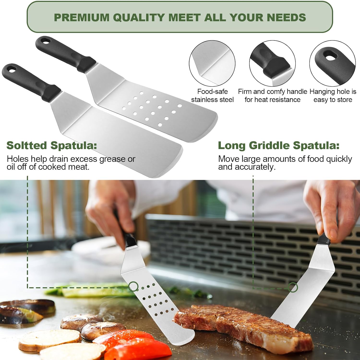 Set 237 Accesorii pentru Gratar Plat, MOSMAOO®, Kit Complet cu Spatule ...