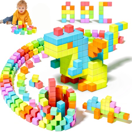 Set de constructie cu placi magnetice, Wacorresi®, Set de Construit cu ...