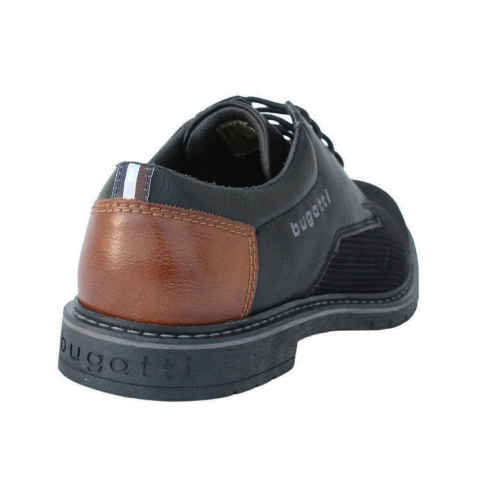 Pantofi barbati, Bugatti, șireturi, negru, 40 - eMAG.ro