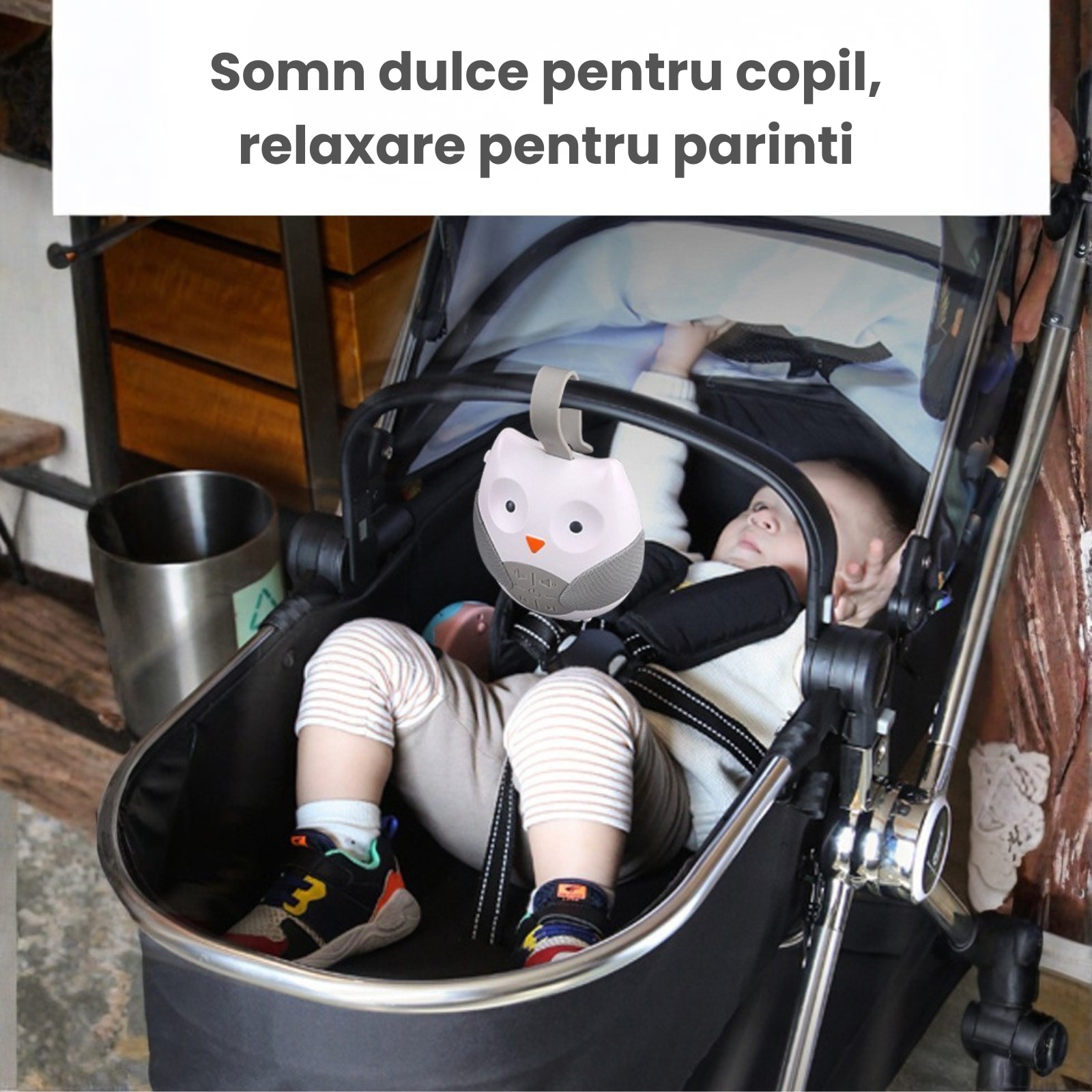 Aparat sunete albe si melodii pentru bebelusi HASEPE, generator ...