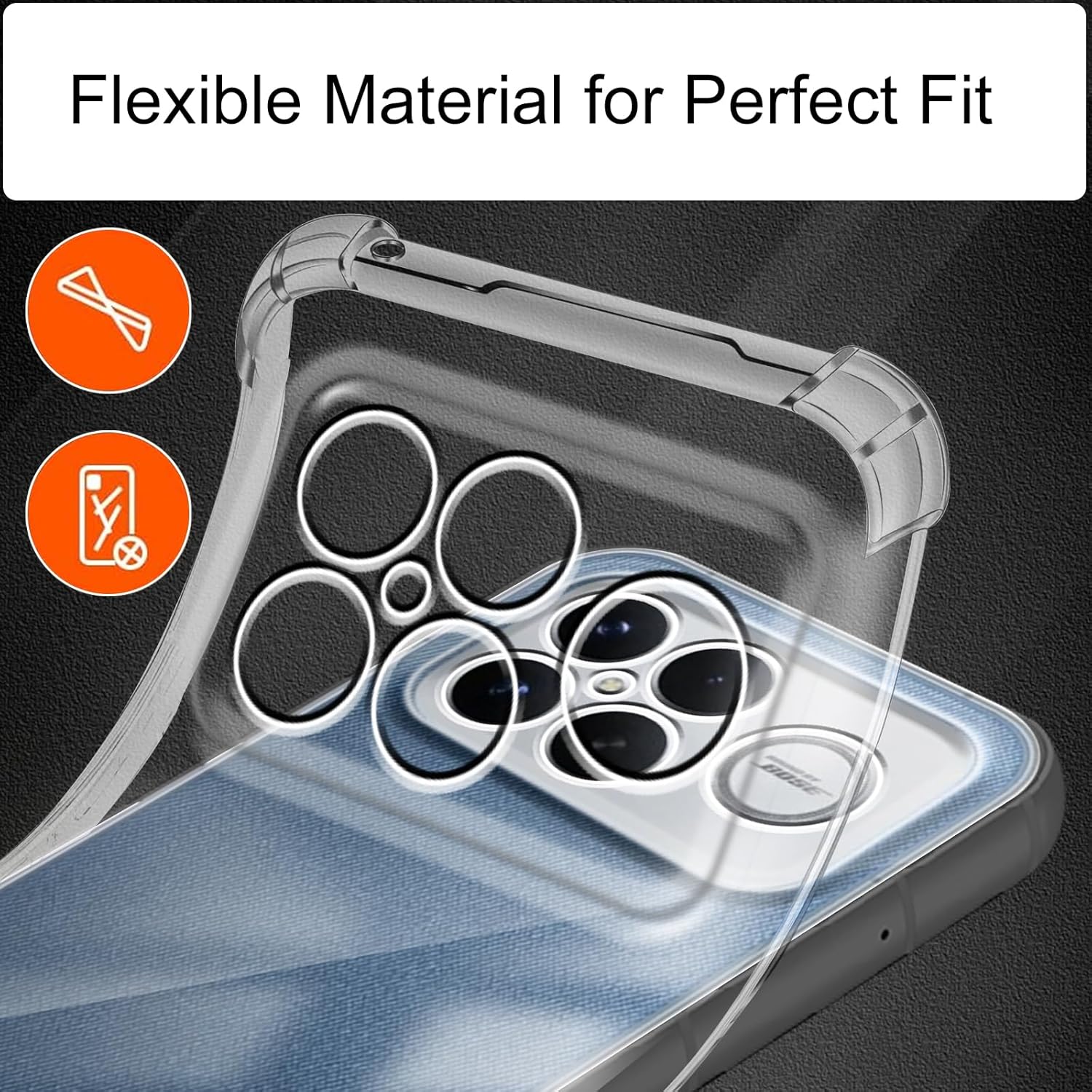 Husa pentru Poco F8 Ultra Slim Anti-Shock 1.5mm reinforced 4 corners ...