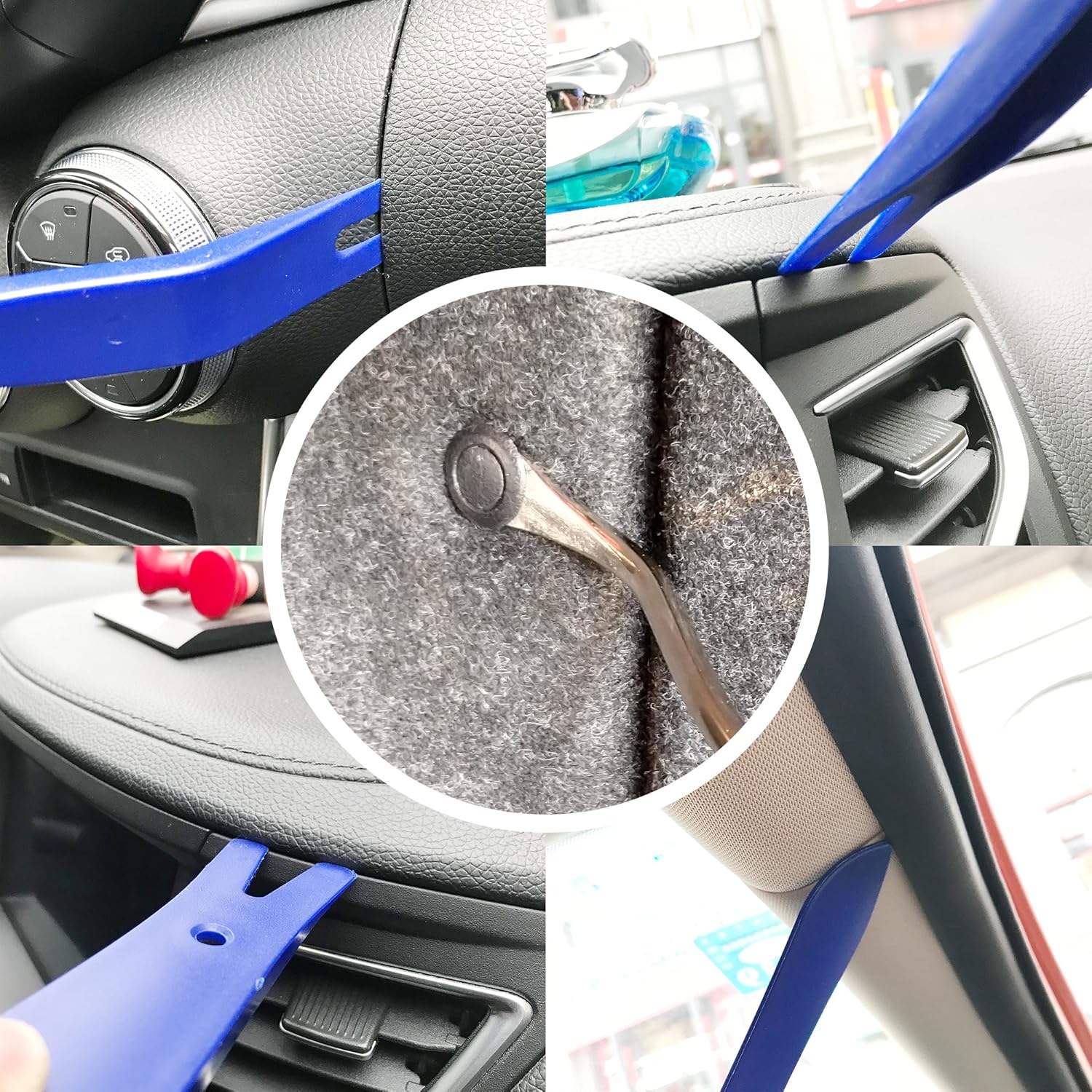 Set 12 unelte pentru demontare trim auto, scule auto, rezistente la ...