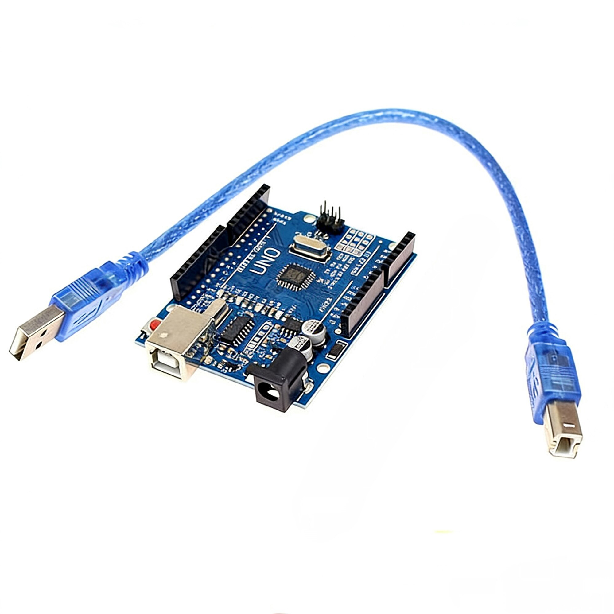 Placa, Uno R3, dezvoltare, Arduino, Compatibil Arduino IDE, ATMEGA328 ...