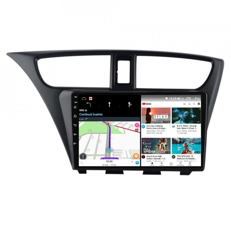 Navigatie dedicata Honda Civic IX Hatchback 2011-2015, 4GB RAM 64GB ROM ...